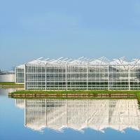 China A Frame Outdoor Irrigation Agricultural Solar Powered Greenhouse for sale