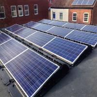China 0-20m Height Hot Galvanized Steel Flat Roof Solar PV Mounting System for sale