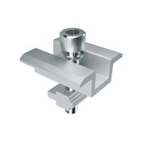 China No Drilling Frameless Aluminum Mid End Solar Panel Clamps Mounting Kits for sale