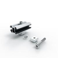 China Aluminum Alloy AL 6005 T5 Double Glass Solar Module End Clamp for sale
