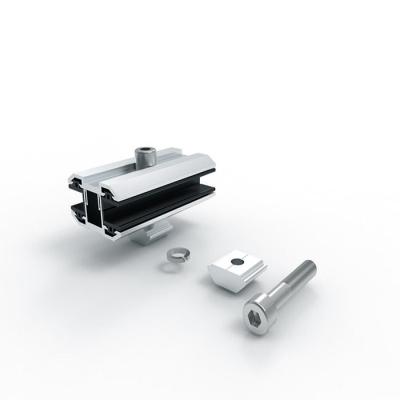 China Aluminum Alloy AL 6005 T5 Double Glass Solar Module End Clamp for sale