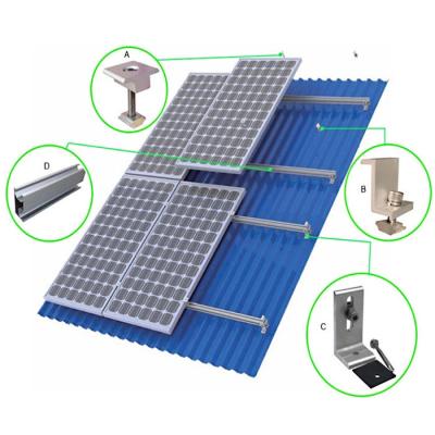 China 6063 6005 Framed Or Frameless Solar Panel Rail Solar System Components for sale