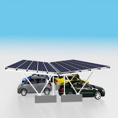 China 2.5m Height Anti Corrosion Residential Solar Car Parking Shed for sale