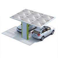 China On Off Grid Thickness 15mm PV Carport Solar Systems For Private Parking Lot for sale