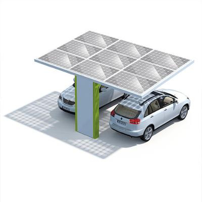China On Off Grid Thickness 15mm PV Carport Solar Systems For Private Parking Lot for sale