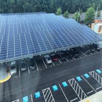 China Flexible 20KW Galvanized Steel Solar PV Mounting Structure SGS For Carport for sale