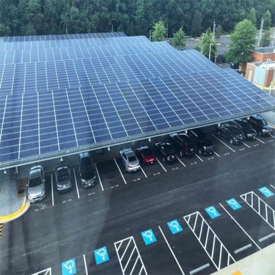 China Flexible 20KW Galvanized Steel Solar PV Mounting Structure SGS For Carport for sale