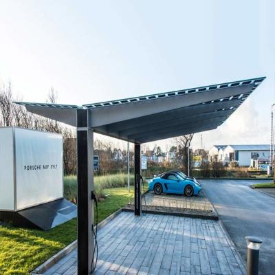 China 60 Degree Residential Module Solar Energy Carport Support Brackets for sale