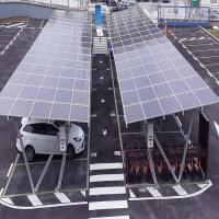 China 5deg 10deg 15deg Galvanized Residential Solar Carport Structures for sale