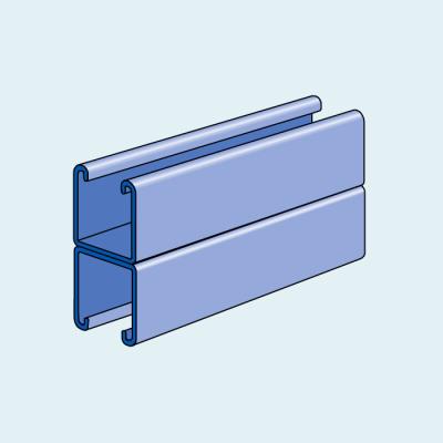 China Rust Proof Anodized Aluminum Extrusion Rail For PV Mounting System for sale