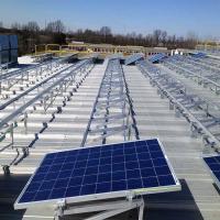 China HDG 6063 T5 Flat Roof Solar PV Mounting Systems for sale