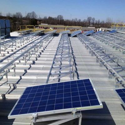 China HDG 6063 T5 Flat Roof Solar PV Mounting Systems for sale