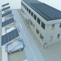 China 5deg Galvanized Carport Solar Panel Mounting Structures for sale