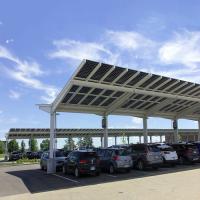 China Anticorrosive Open Ground Carport PV System For Factory Parks for sale