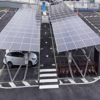 China Lightweight Anticorrosive Steel Frame Carport Solar Systems for sale