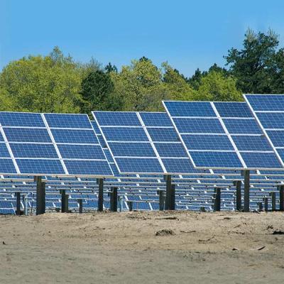 China Ground Mounting Galvanized Q235B Q345B On Off Grid Solar Panel Brackets for sale