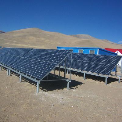 China Hot Dip Galvanized Ground Solar Mounting Bracket High Power Output for sale