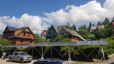 China Framed Ground Mounted Solar Pv Systems Anodized For car packing carport solar bracket for sale