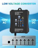 China 65W Outdoor Low Voltage Transformer With Timer And Photocell Sensor for sale