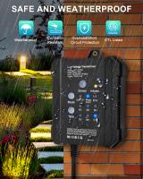 China 65W Outdoor Low Voltage Transformer With Timer And Photocell Sensor for sale