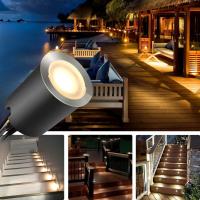 China 32mm x 32mm x 30mm LED deck lights 10pack with transformer warm white 3000K color temperature designed to deliver and attractive outdoor lighting solutions for sale