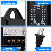 China 100W Outdoor Low Voltage Transformer with Timer and Photocell Sensor for sale