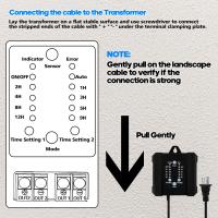 China 100W Outdoor Low Voltage Transformer with Timer and Photocell Sensor for sale