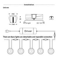 China 150 Grams Recessed Deck Lights Six Pack Engineered For Easy Installation In Decks Patios And Outdoor Entertainment Areas for sale