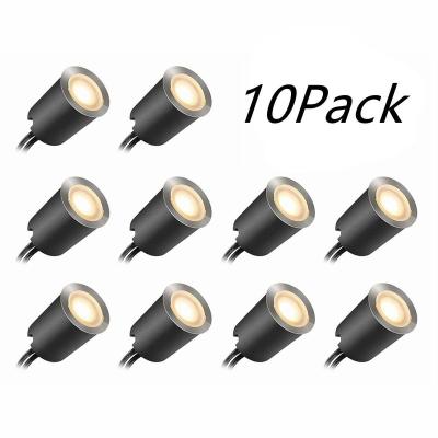 China Recessed Stainless Steel LED Deck Lights 10 Pack Without Transformer Perfect For Deck Illumination Long Lasting And Surface Mounted Options for sale