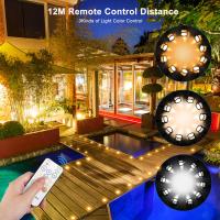 China Timer Mode 4H 8H 12H Time Turn Off Recessed LED Deck Light Kits 3 Color Changing Features DC 12V Output Voltage Designed for Outdoor Deck and Pathway Lighting for sale