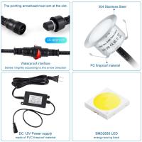 China Timer Mode 4H 8H 12H Time Turn Off Recessed LED Deck Light Kits 3 Color Changing Features DC 12V Output Voltage Designed for Outdoor Deck and Pathway Lighting for sale