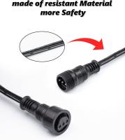 China 5Pack Extension Cable Cord 3Pin for SMY Lighting 3color deck lights for sale
