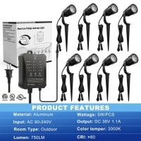 China Wall Mount 1000 Lumens Landscape Lights SMY Lighting All In One Low Voltage System Optimized For Energy Outdoor Lighting Projects for sale