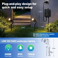 China Wall Mount 1000 Lumens Landscape Lights SMY Lighting All In One Low Voltage System Optimized For Energy Outdoor Lighting Projects for sale