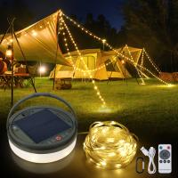 China Energy Solar Powered 4 in 1 Camping String Lights Waterproof LED Lighting for Outdoor Including Tents Patios Gardens and Backyard Spaces for sale