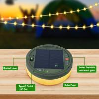 China Energy Solar Powered 4 in 1 Camping String Lights Waterproof LED Lighting for Outdoor Including Tents Patios Gardens and Backyard Spaces for sale