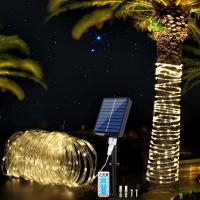 China Solar Rope Lights Outdoor 72FT 200 LED for sale