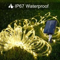 China Solar Rope Lights Outdoor 72FT 200 LED for sale