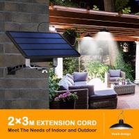 China 16LEDs Double Head Solar Pendant Light Designed for Outdoor Indoor Featuring Effect Of Controller 0.90 Providing and Lighting Solution for sale
