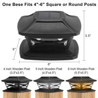 China IP65 Waterproof Solar Post Lights Plastic Lamp Body LED Chips SMD2835 Motion Sensor Ideal Outdoor Decoration Lighting Setup for sale