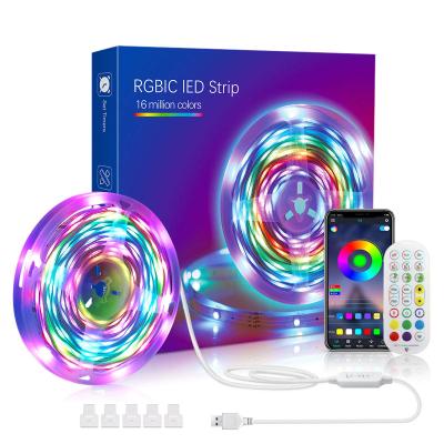 China RGB LED Strip Lights with Music Sync App Control and USB Powered for Dynamic Lighting for sale