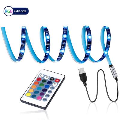 China IP65 Waterproof USB LED Strip Light 2M Including RGB Multicolor Color Options Suitable for Both Indoor and Outdoor Lighting Needs for sale