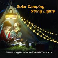 China Energy Solar Powered 4 in 1 Camping String Lights Waterproof LED Lighting for Outdoor Including Tents Patios Gardens and Backyard Spaces for sale