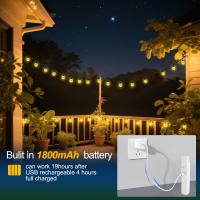 China SMY Lighting 22FT Rechargeable Battery String Light Perfect for Outdoor Decoration and Party Lighting Long Lasting LED Lights for sale