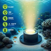 China 4Pack Long Lifespan 3w Led Pond Lights Excellent Choice For Outdoor Water Garden Lighting Featuring Durable And Energy Technology for sale