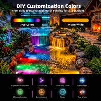 China RGBWW Underwater Fountain Lights 8 Head Multi Color LED Illumination for Pools Ponds and Water Displays for sale