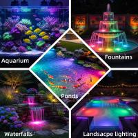 China RGBWW Underwater Fountain Lights 8 Head Multi Color LED Illumination for Pools Ponds and Water Displays for sale