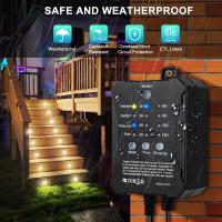 China Timer Equipped Dimmable LED Deck Lights 40Pack with Photocell Sensor for Outdoor Deck and Patio Lighting for sale