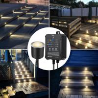 China Timer Equipped Dimmable LED Deck Lights 40Pack with Photocell Sensor for Outdoor Deck and Patio Lighting for sale
