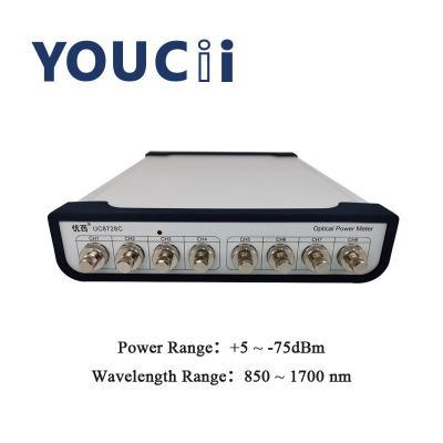 China 8 Channel Optical Power Meter Wavelength Range 850nm To 1700nm for sale